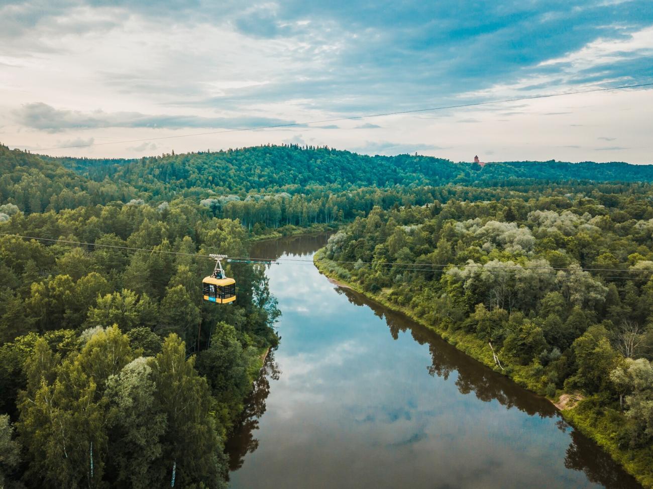 Cable Car over Gauja River | latvia.travel